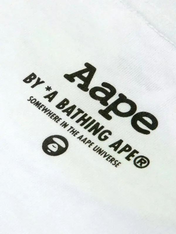 AAPE BY *A BATHING APE Moonface Logo-print T-shirt