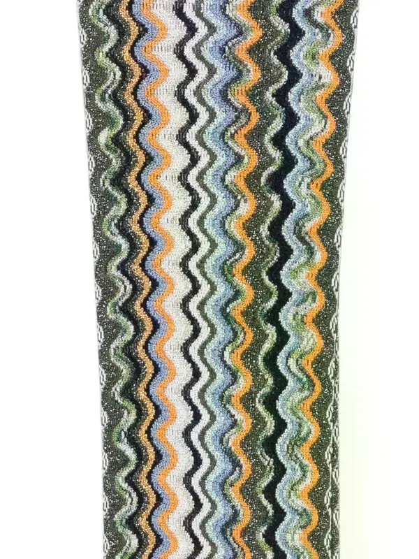 Missoni Zigzag-knit Fringed Scarf