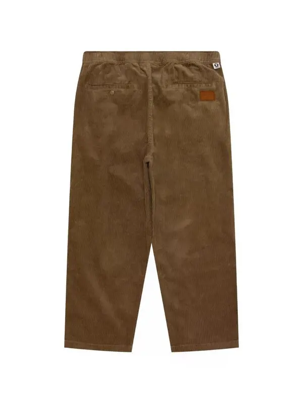 AAPE BY *A BATHING APE Logo-patch Corduroy Trousers