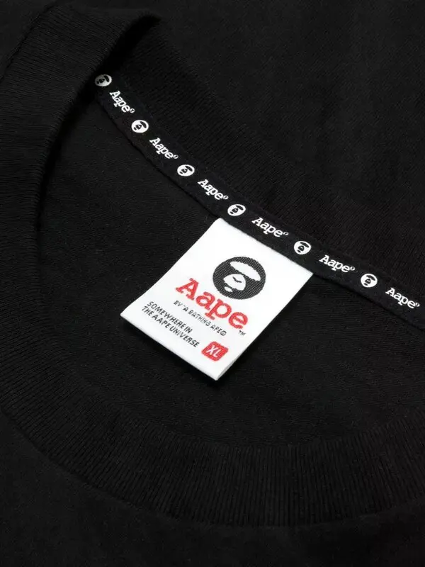 AAPE BY *A BATHING APE Moonface-print T-shirt