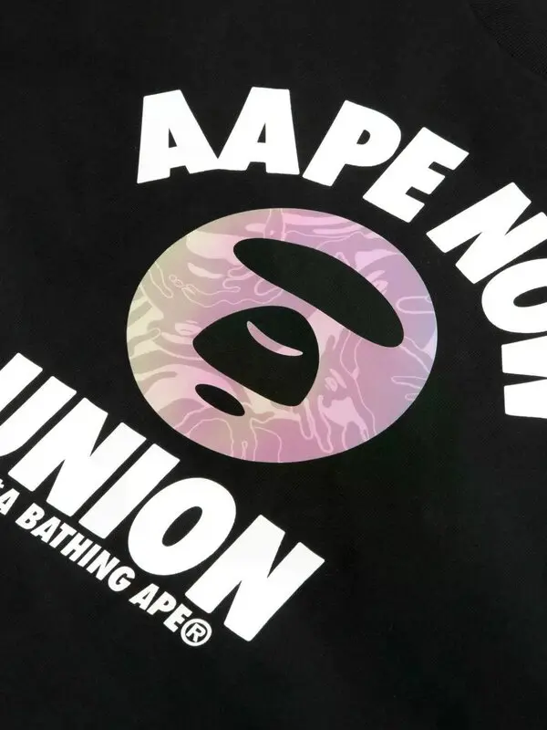 AAPE BY *A BATHING APE Moonface-print T-shirt