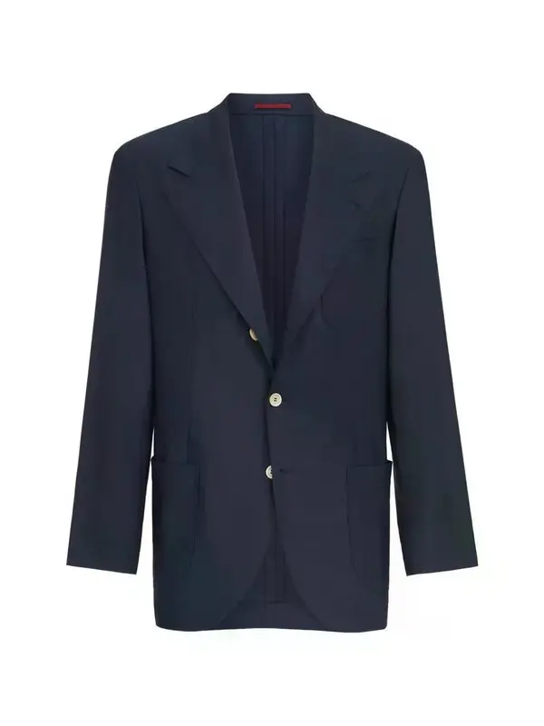 Brunello Cucinelli Cashmere Batavia Deconstructed Blazer With Patch Pockets