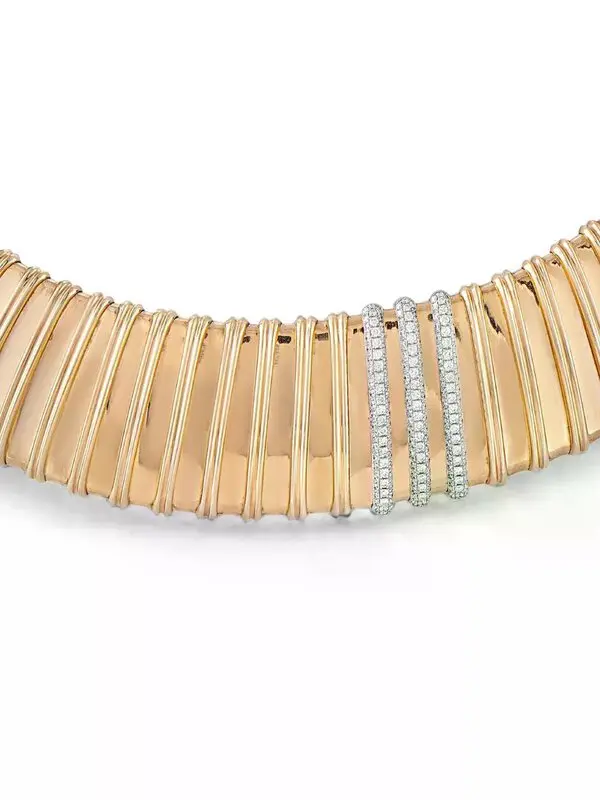 Roberto Coin Tubogas Diamond Necklace