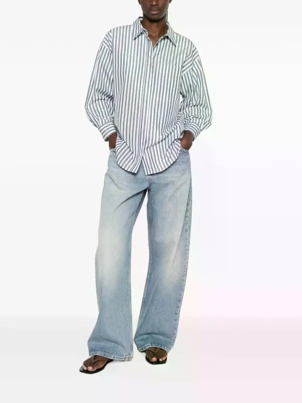 I BLUES Striped Cotton Shirt