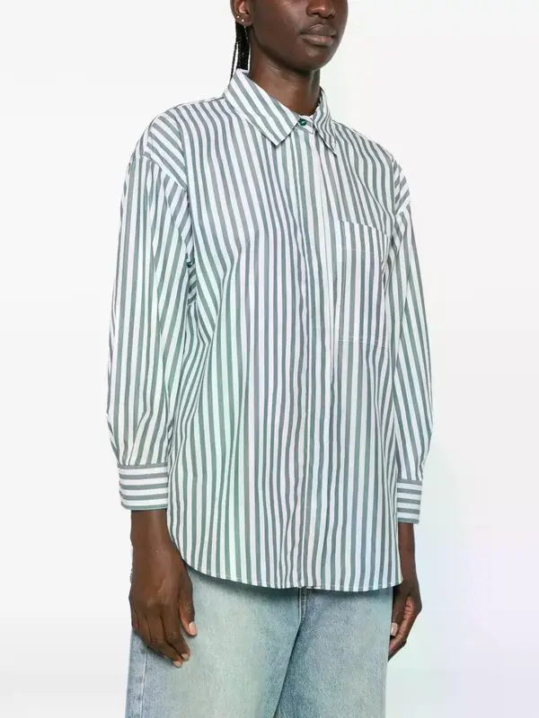 I BLUES Striped Cotton Shirt