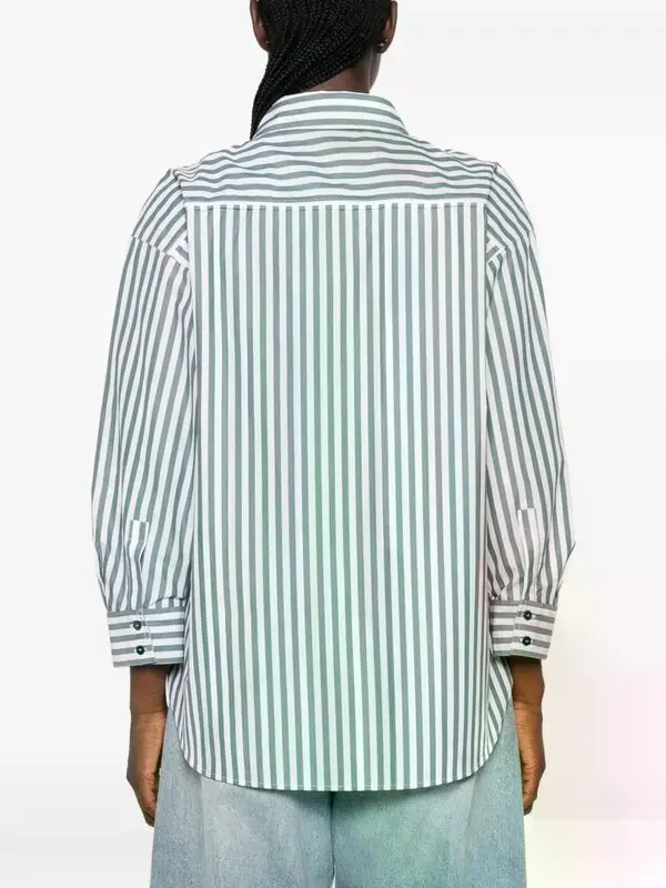 I BLUES Striped Cotton Shirt