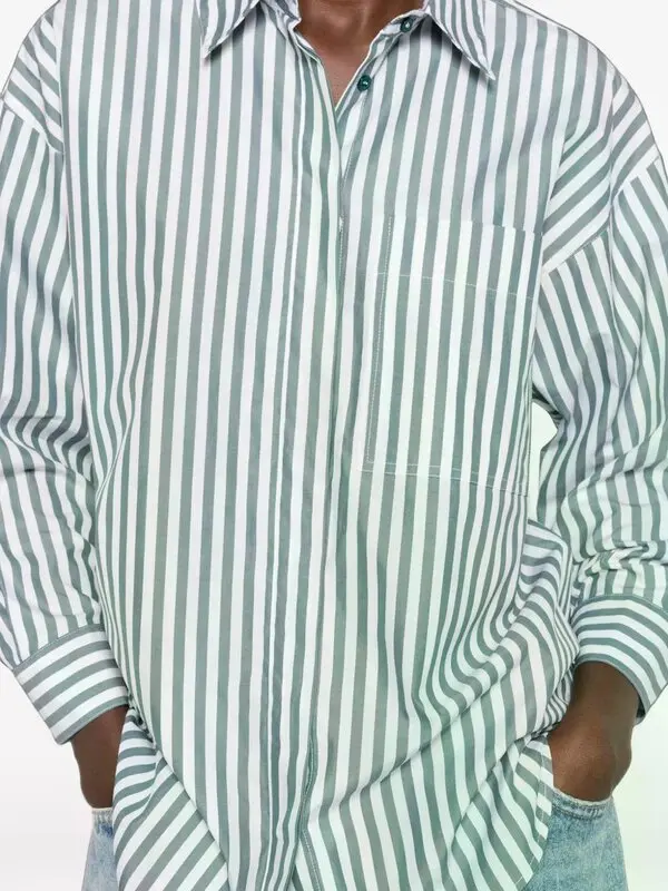 I BLUES Striped Cotton Shirt