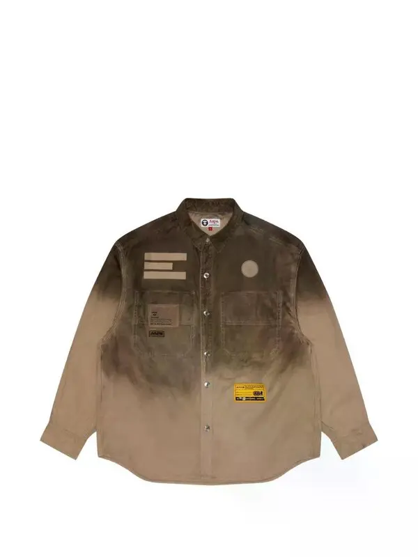 AAPE BY *A BATHING APE Moonface Gradient Button-up Shirt