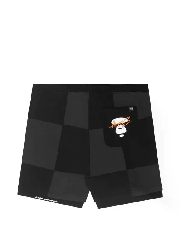 AAPE BY *A BATHING APE Moonface Check Shorts