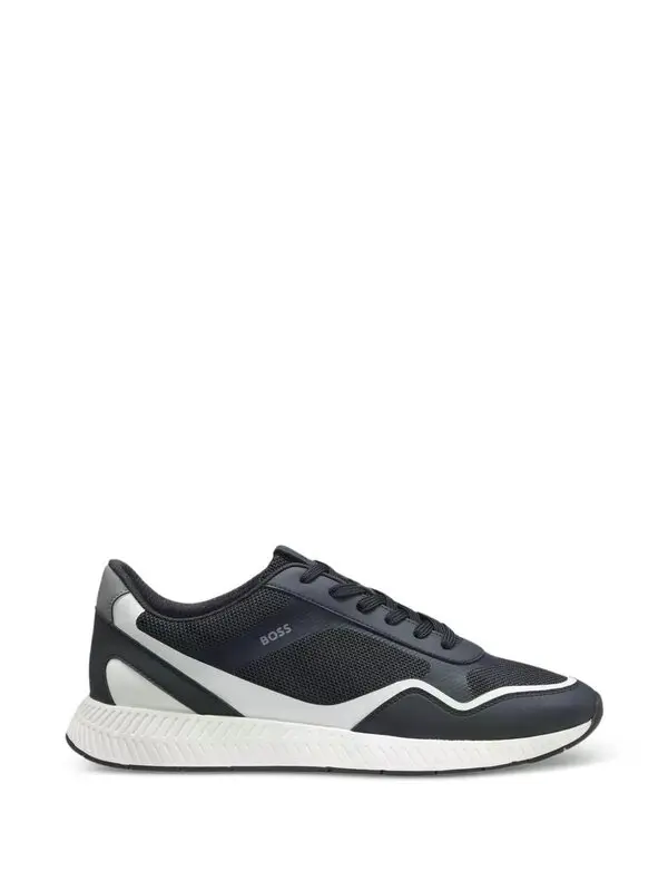 BOSS Mesh Trainers With Ribbed Sole