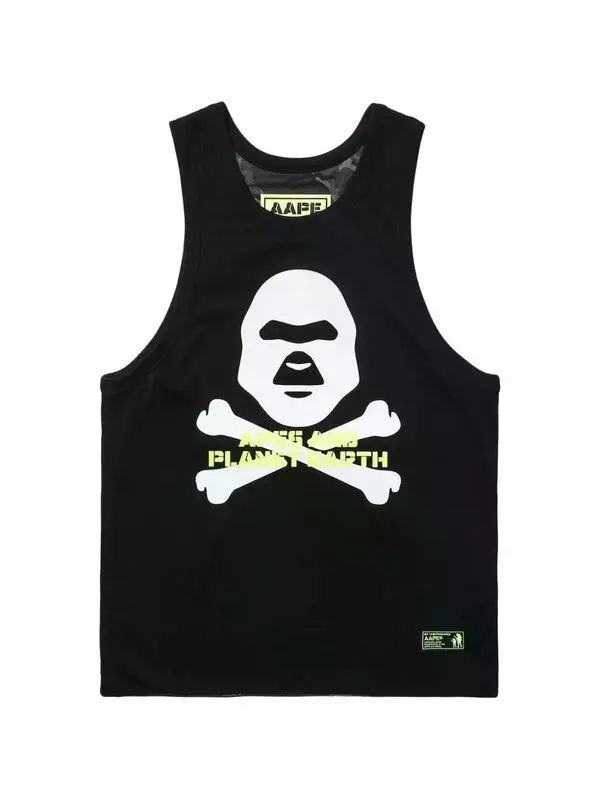 AAPE BY *A BATHING APE Moonface Logo Tank Top