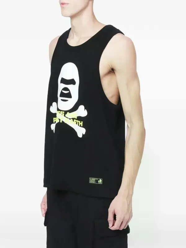 AAPE BY *A BATHING APE Moonface Logo Tank Top