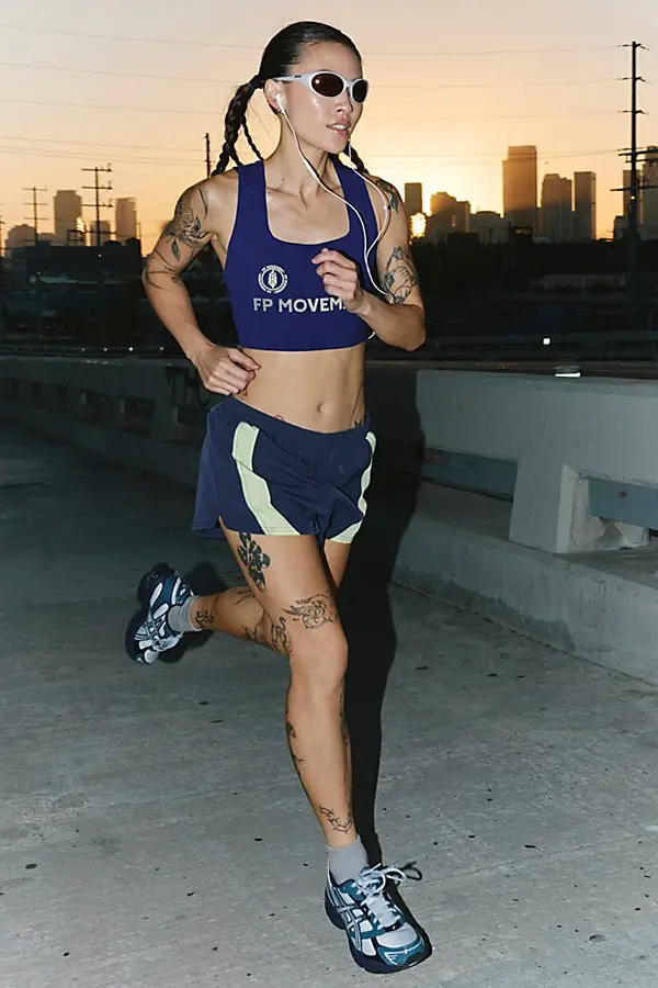Free People Win Win Marathon Logo Bra