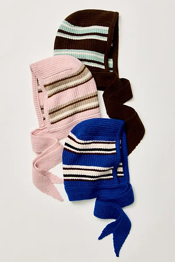 Free People Rugby Stripe Bonnet - Ganache
