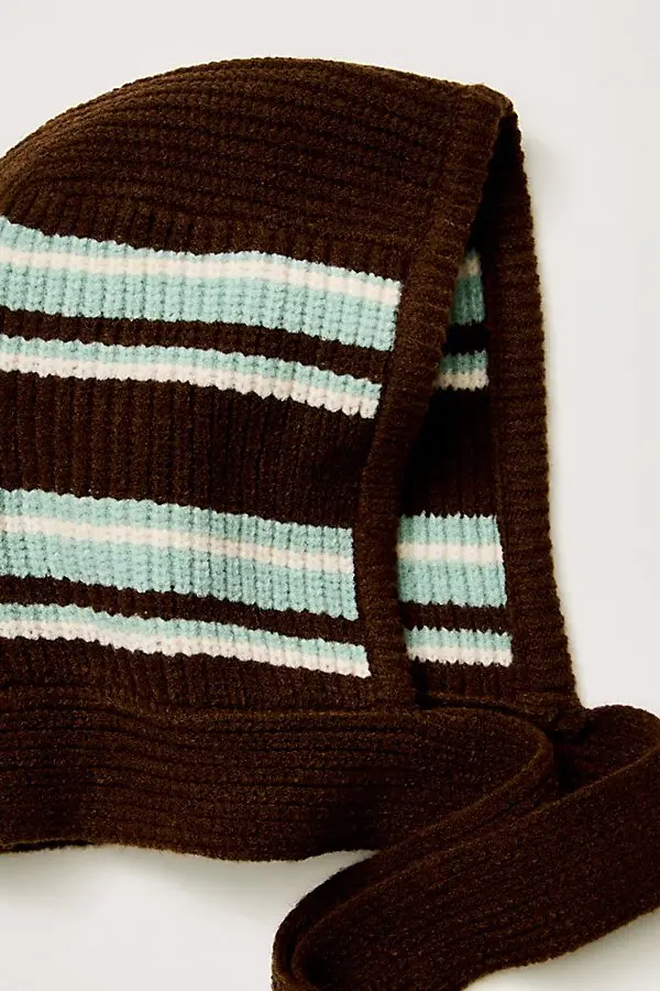 Free People Rugby Stripe Bonnet - Ganache