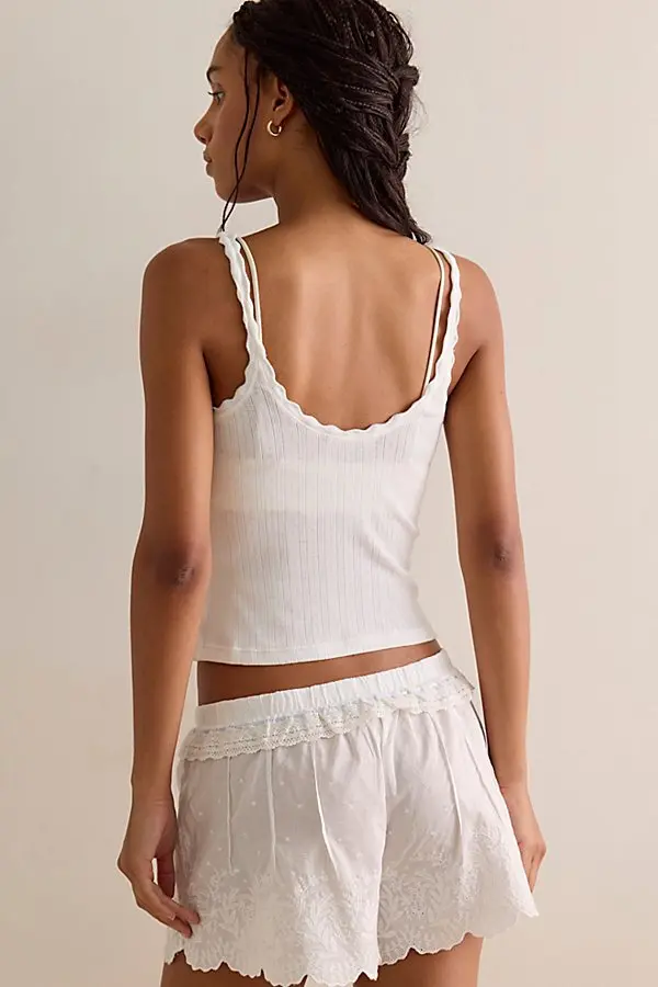 Free People Soft Bloom Sleep Set - Clean Ivory