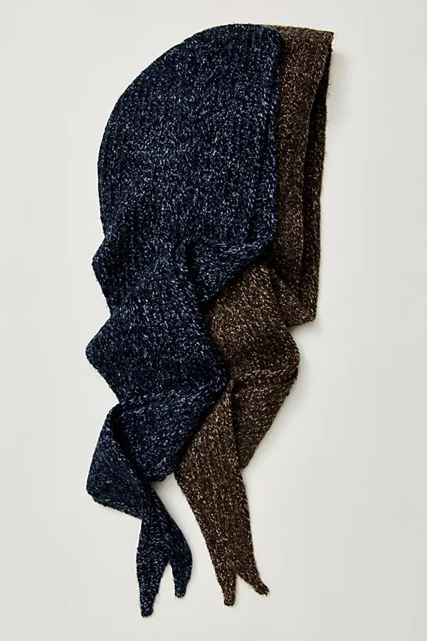Free People Cloud Cable Hood - Coffee Bean