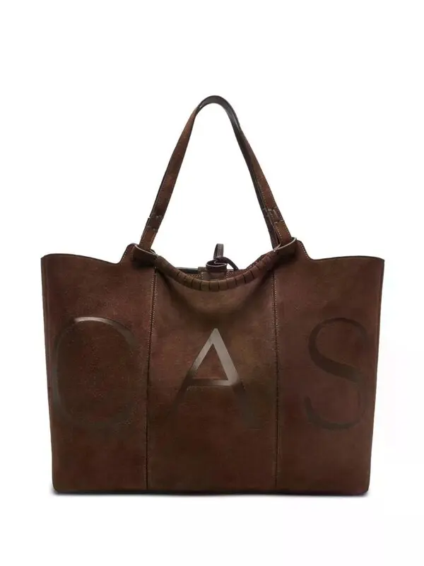 Casadei Galleria Valour Suede Tote Bag