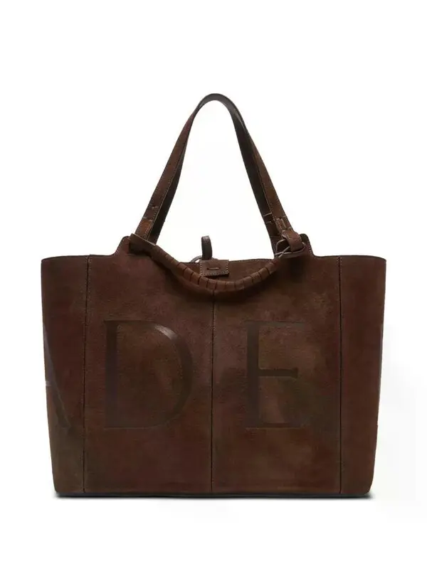 Casadei Galleria Valour Suede Tote Bag