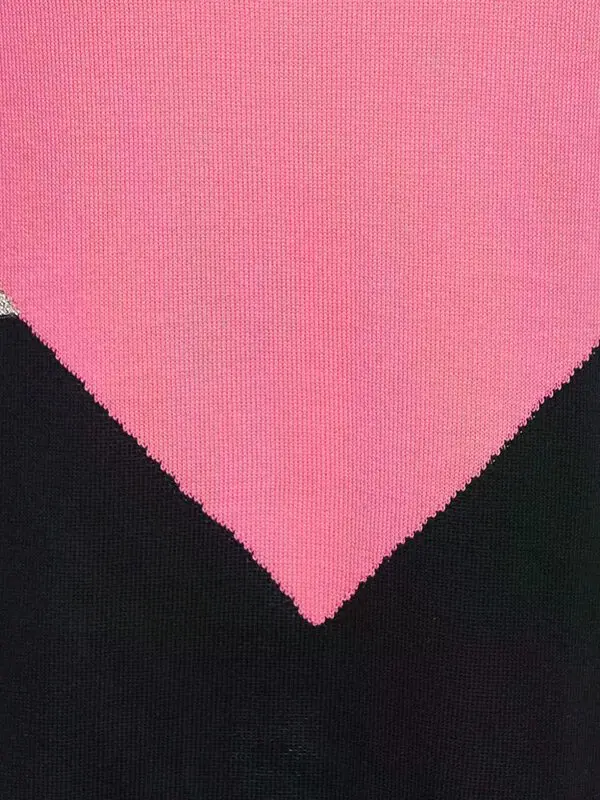 Moschino Knit Mini Dress With Heart Motif