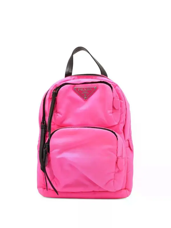 Prada 2013-2026 Tessuto Soft Fluo Sling Backpack - Pink