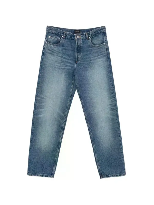 A.p.c. Fairfax Straight-leg Jeans In Washed Finish