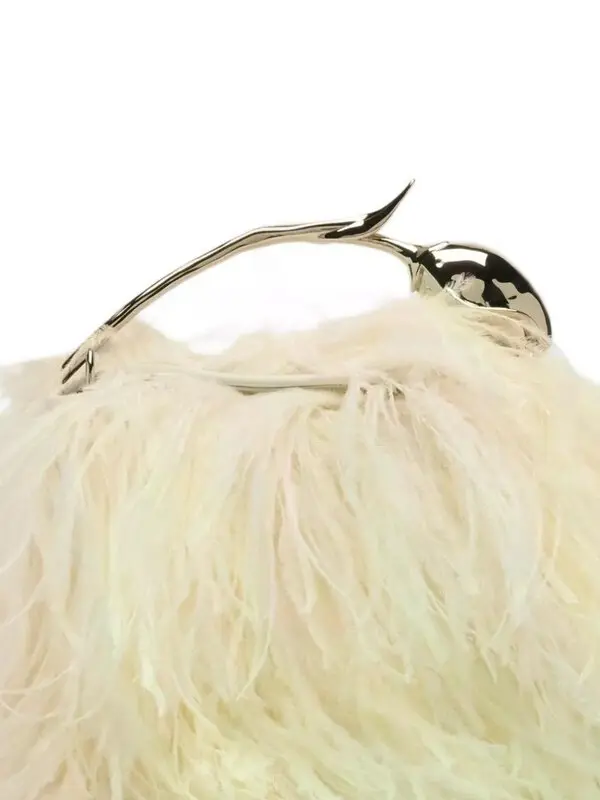 Erdem Mini Bloom Feather-embellished Tote Bag