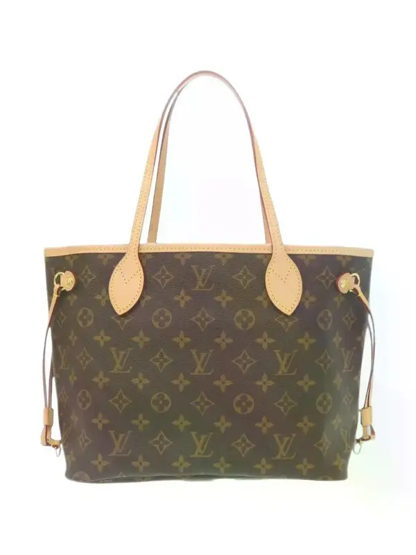 LOUIS VUITTON Monogram Neverfull Pm Tote Bag - Brown