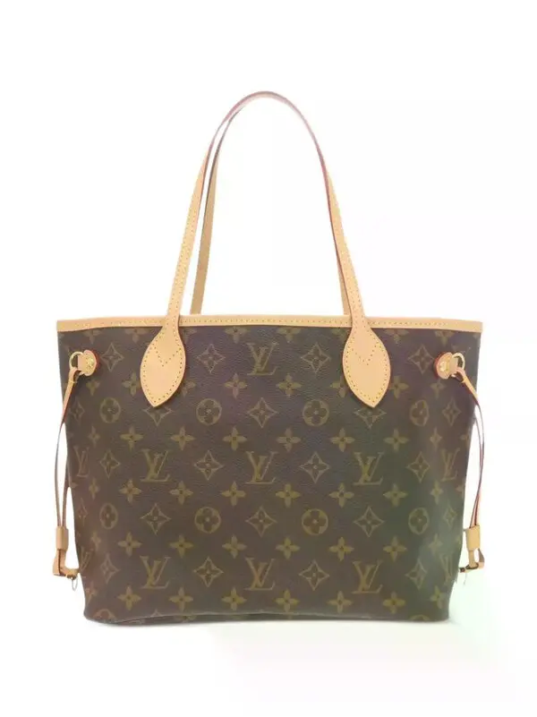 LOUIS VUITTON Monogram Neverfull Pm Tote Bag - Brown