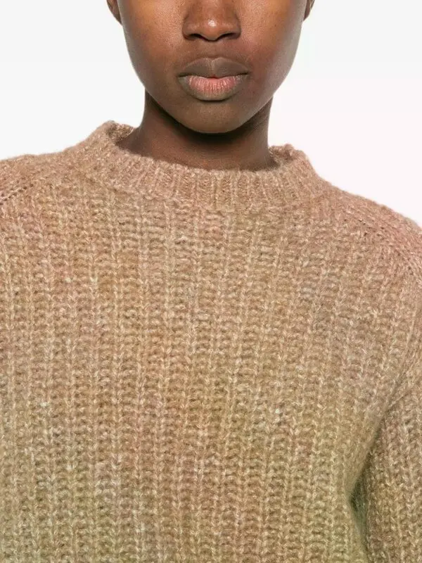 Peserico Ribbed-knit Raglan-sleeve Sweater