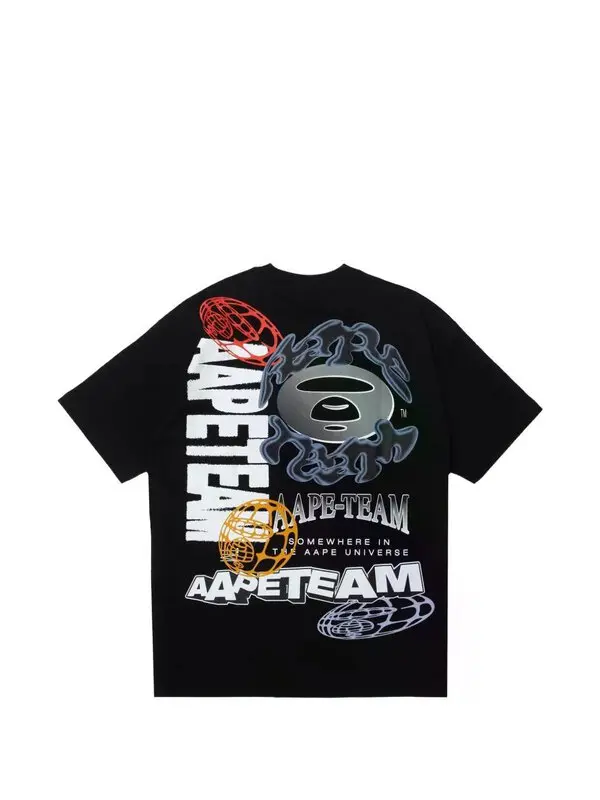 AAPE BY *A BATHING APE Moonface Graphic-print T-shirt