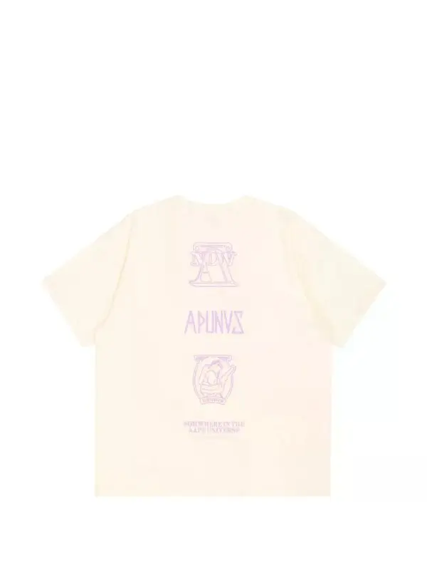 AAPE BY *A BATHING APE Logo-print T-shirt - Neutrals