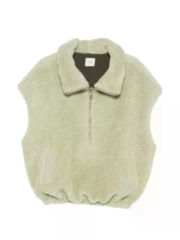ALYSI Sleeveless Half-zip Gilet