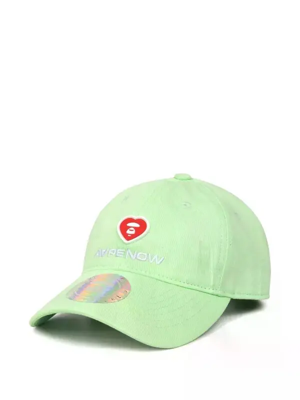 AAPE BY *A BATHING APE Moonface Patch Baseball Cap - Green