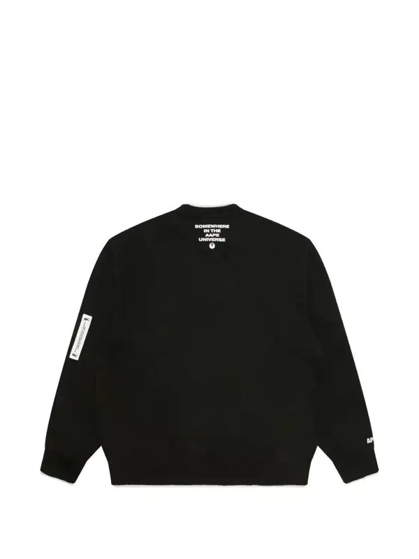 AAPE BY *A BATHING APE Moonface Embossed Sweatshirt