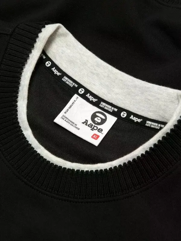 AAPE BY *A BATHING APE Moonface Embossed Sweatshirt