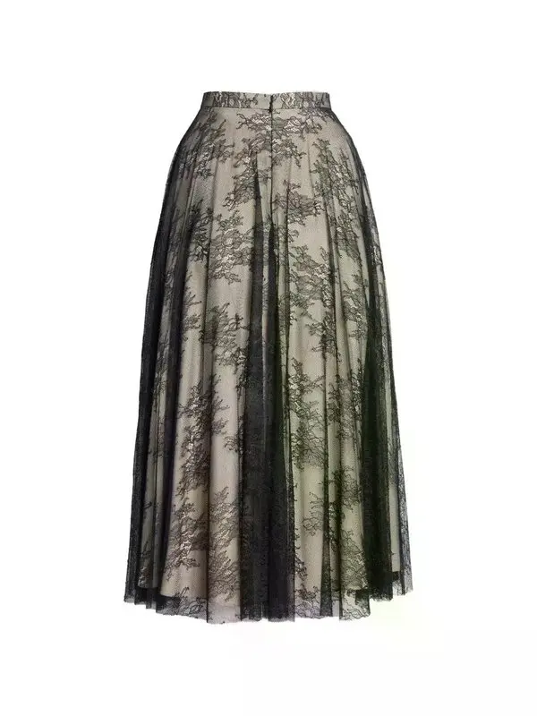 Erdem Floral Lace A-line Skirt