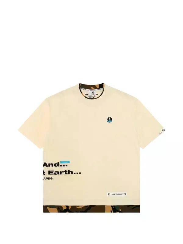 AAPE BY *A BATHING APE Moonface Logo-patch T-shirt