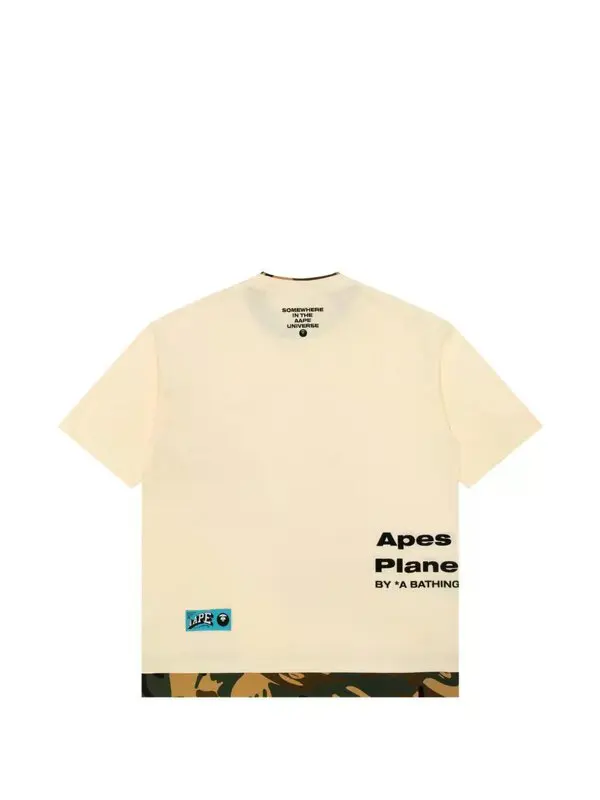 AAPE BY *A BATHING APE Moonface Logo-patch T-shirt