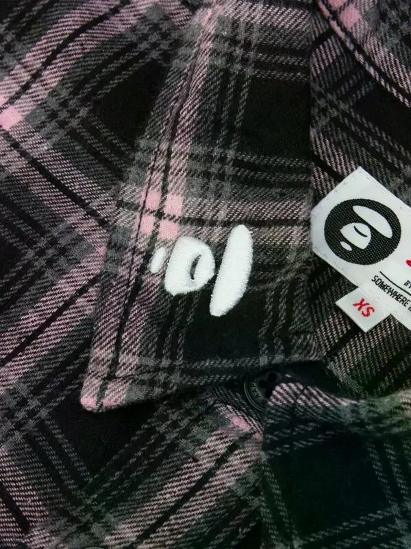 AAPE BY *A BATHING APE Moonface Plaid Shirt