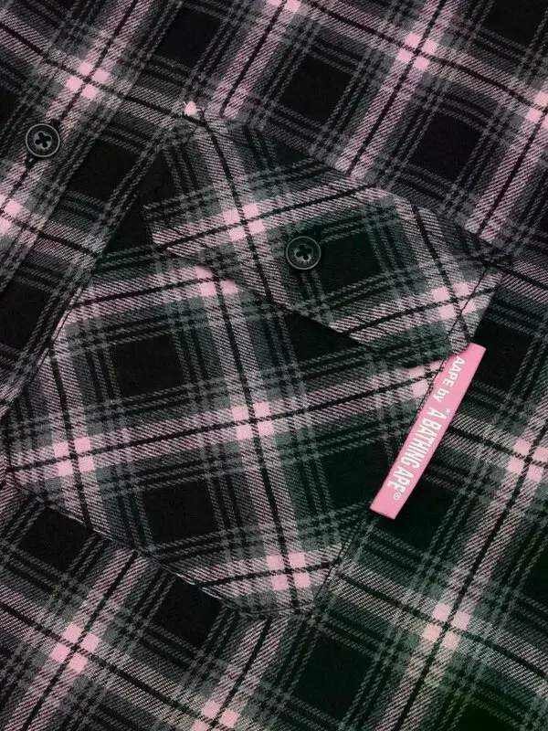 AAPE BY *A BATHING APE Moonface Plaid Shirt