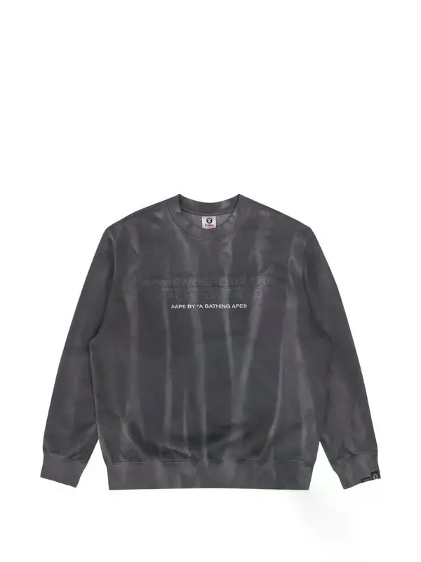 AAPE BY *A BATHING APE Embroidered Tie-dye Sweatshirt