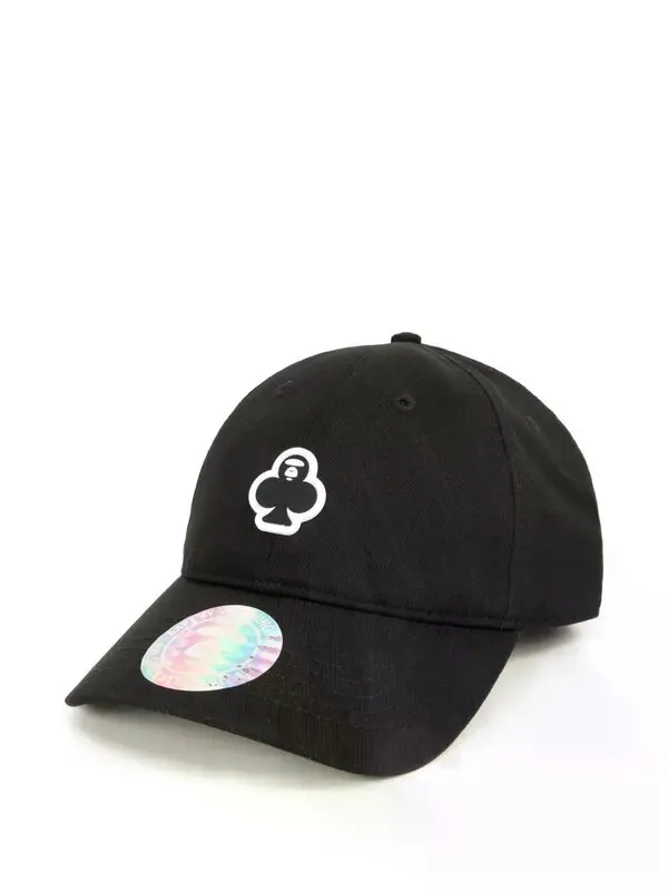 AAPE BY *A BATHING APE Clover Moonface Logo Cap - White