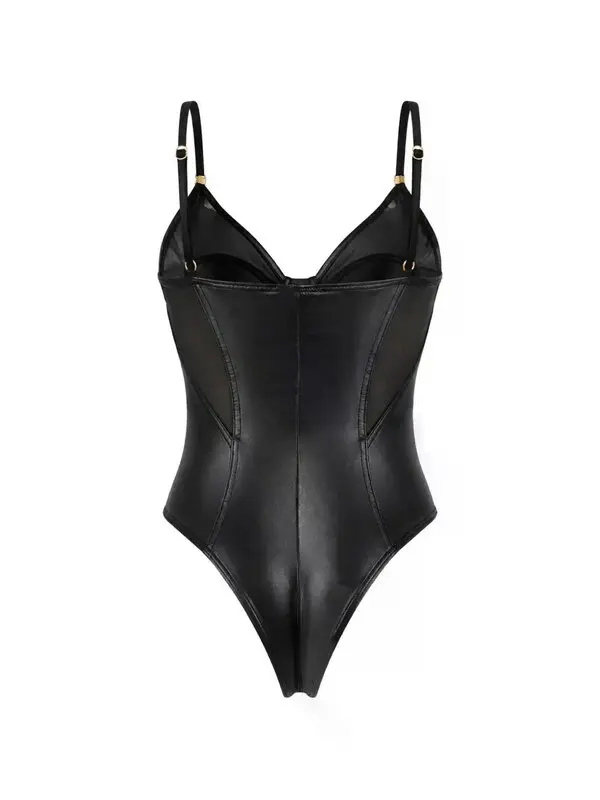 Elisabetta Franchi Sheer Tulle-insert Swimsuit - Black