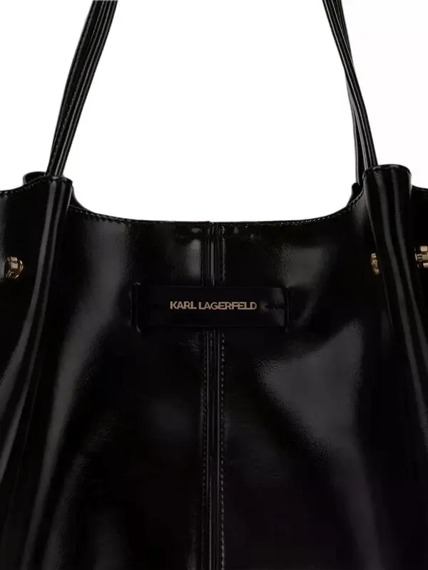 Karl Lagerfeld Large K/pierced Shiny Tote Bag