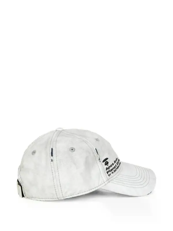 AAPE BY *A BATHING APE Distressed Logo-embroidered Cap