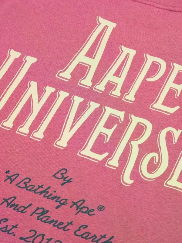 AAPE BY *A BATHING APE Moonface-print T-shirt