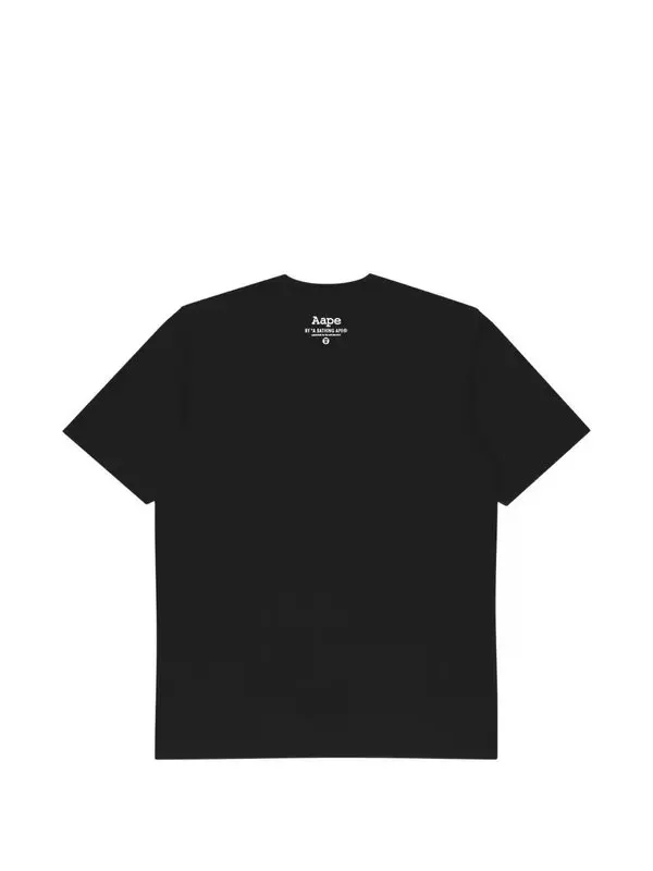 AAPE BY *A BATHING APE Moonface Hologram Logo T-shirt