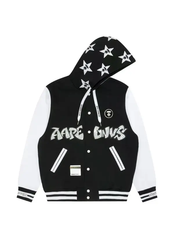 AAPE BY *A BATHING APE Moonface Embroidered Hooded Jacket