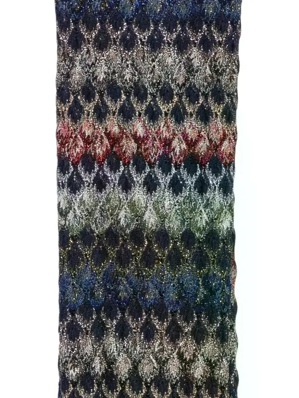 Missoni Zigzag-knit Fringed Scarf